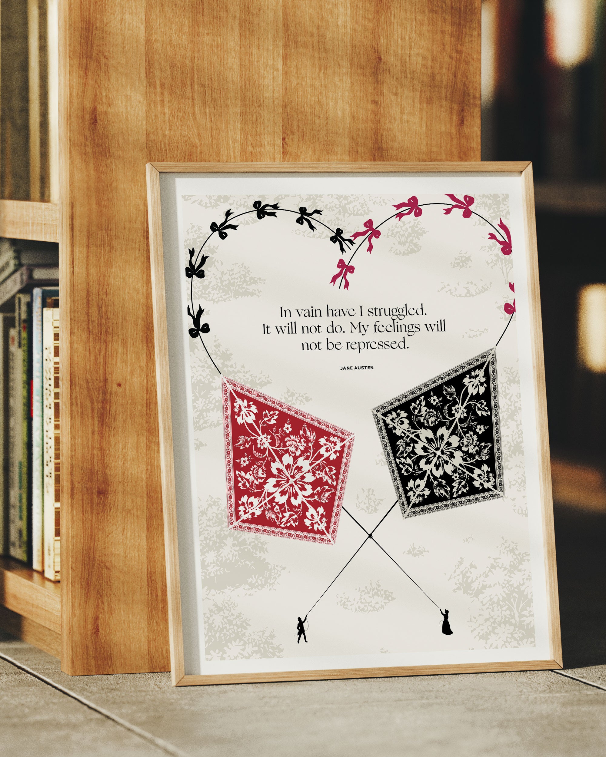 Jane Austen Literary Art Print — Obvious State
