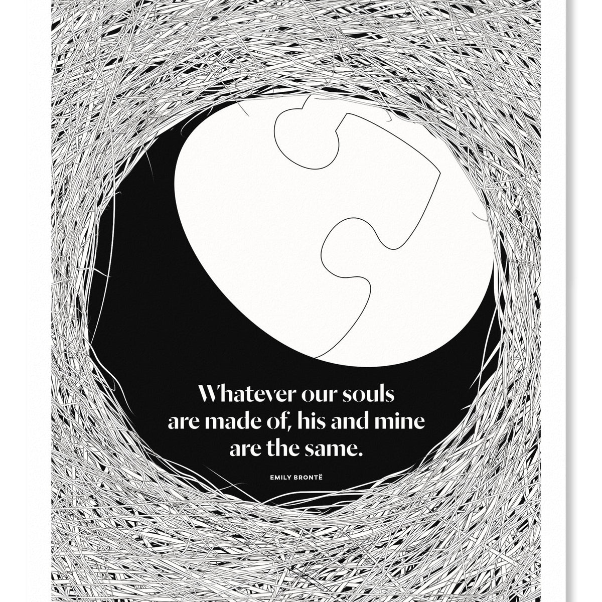 Emily Brontë Literary Art Print — Obvious State