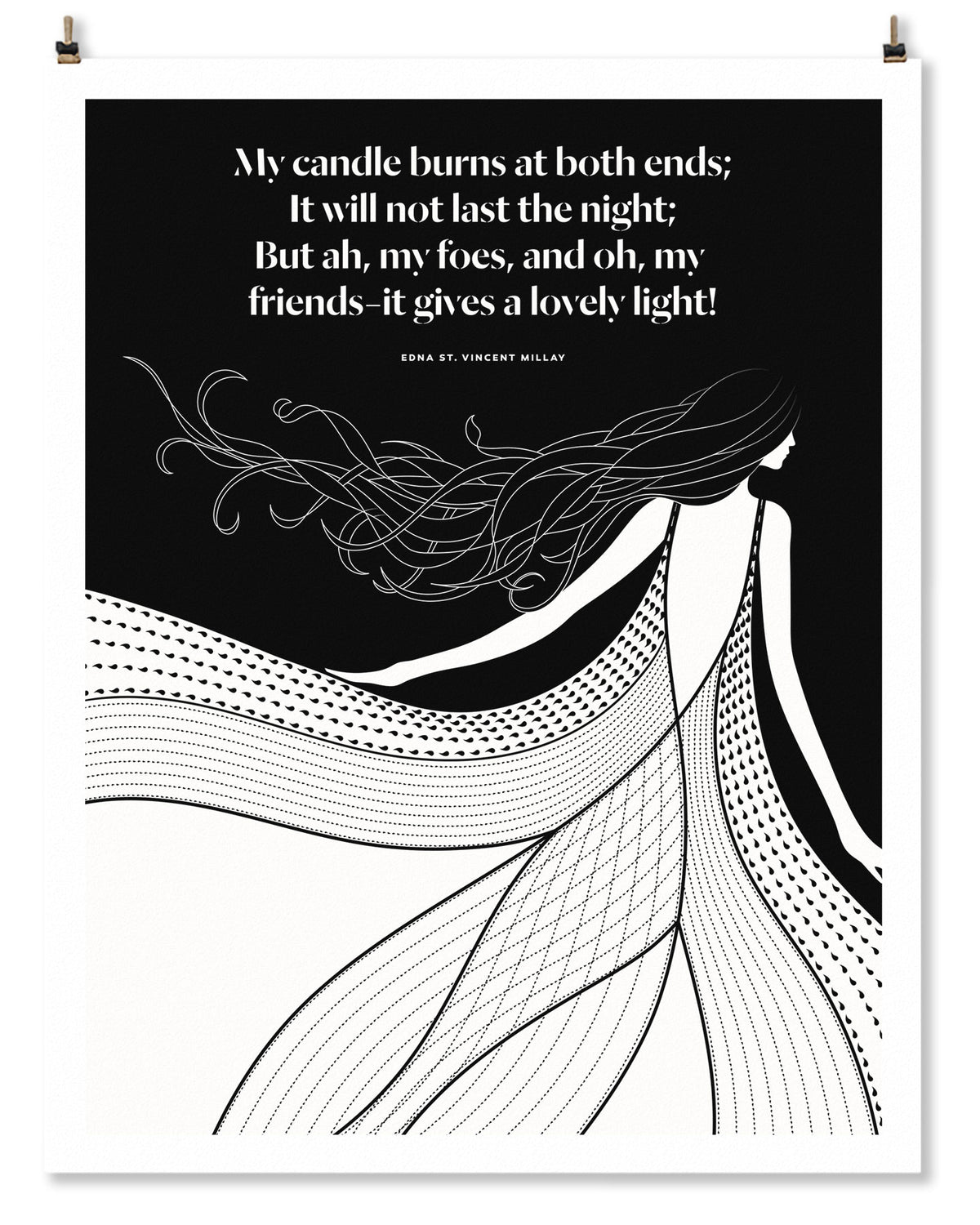 Edna St. Vincent Millay Literary Art Print — Obvious State